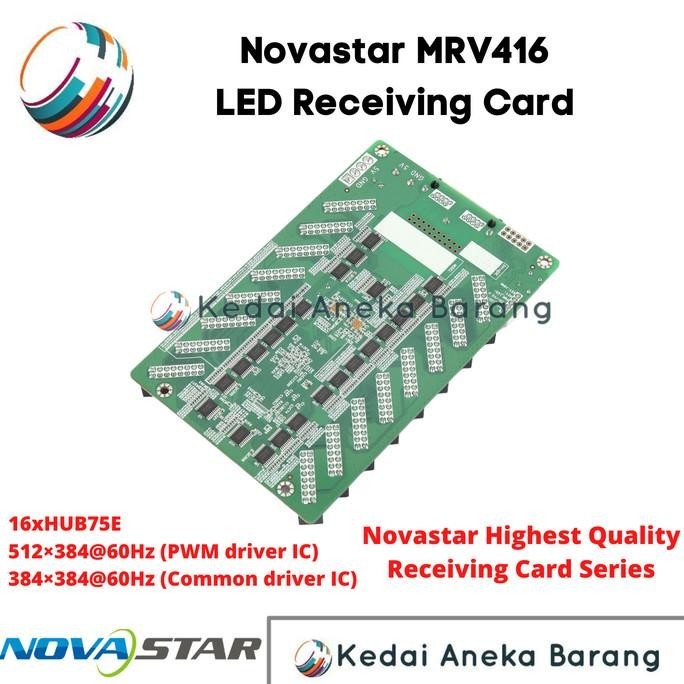 Jual Novastar MRV416 LED Receiving Card RC Videotron HUB75 MRV366 ...