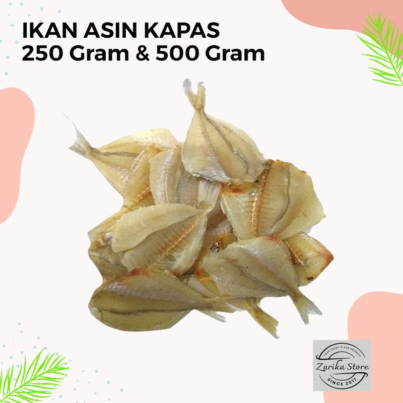 Jual Ikan Asin Kapas 250 gram / 500 gram / Ikan Asin Kapasan | Shopee ...