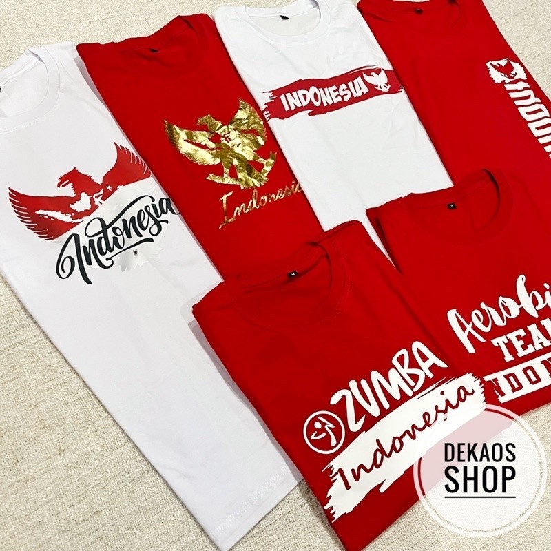 Jual S1U Kaos 17 Agustus 2023 Dewasa / Kaos Merah Putih Dewasa / Baju Merah Putih / Kaos ...