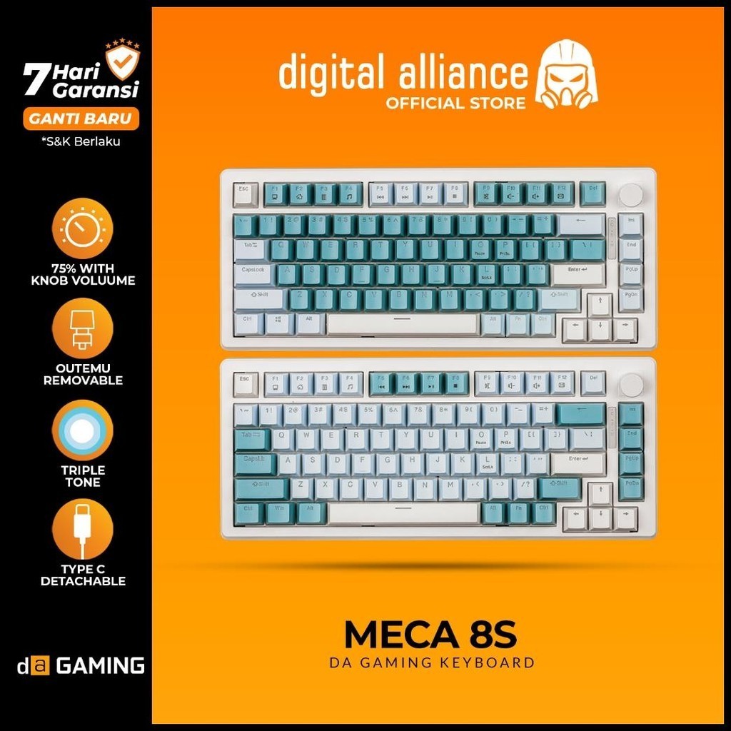 Jual Keyboard Gaming Digital Alliance Mechanical Oetemu Removable ...