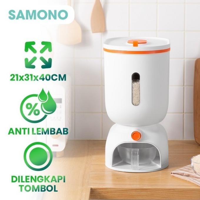 Jual BONBOX Dispenser Beras Rice Box Kapasitas 10KG Tempat Box Beras ...