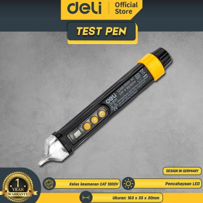 Jual Deli Contactless Test Pen / Tespen Non Kontak 12/48-1000V AC ...