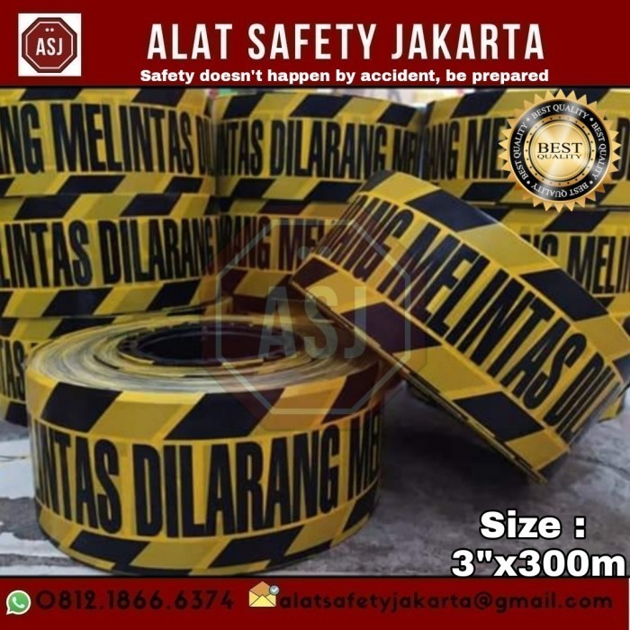 Jual Paling Murah Safety Line /Police Line Fsa "Dilarang Melintas ...