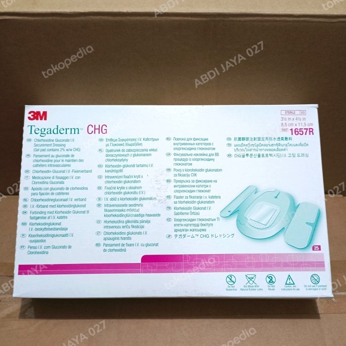 Jual Ready Tegaderm CHG 1657R 3M size 8,5cm 11,5cm / 1 lembar Tegaderm ...