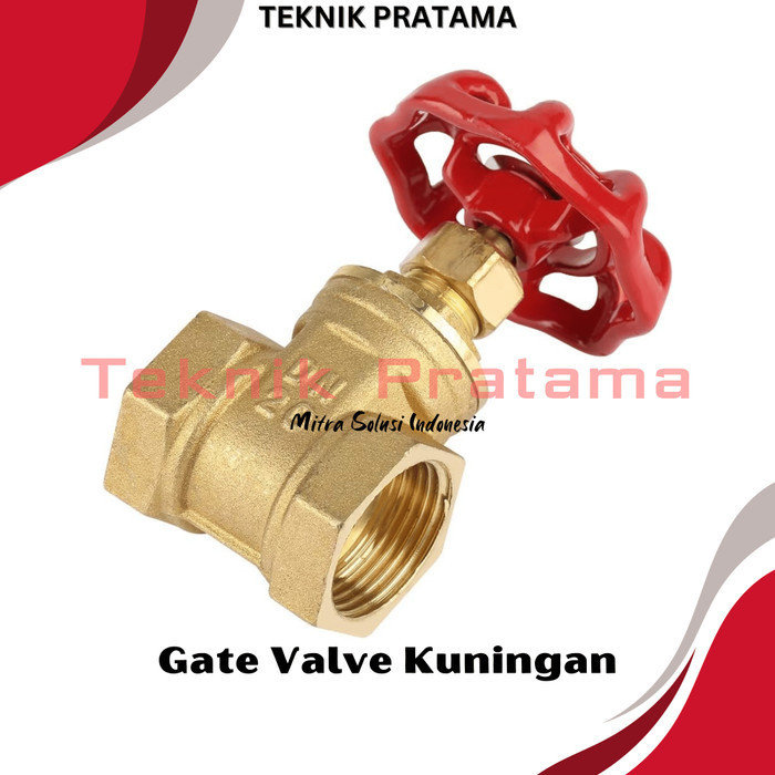 Jual 2" Gate Valve Stop Keran Kran Putar Air Brass Kuningan 2" Inch | Shopee Indonesia