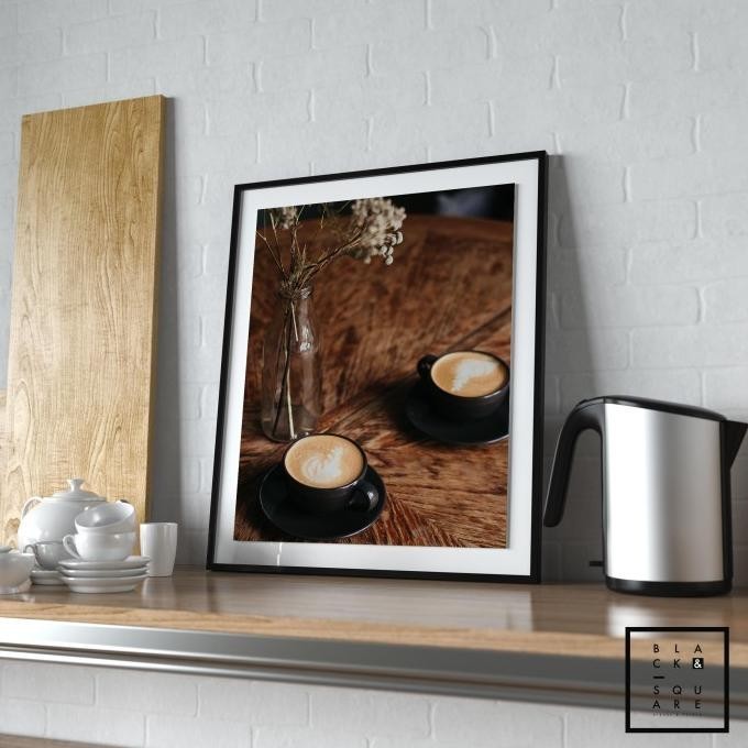 Jual Poster Kayu Premium Dekorasi Dapur Poster Kopi - Fiber Frame ...