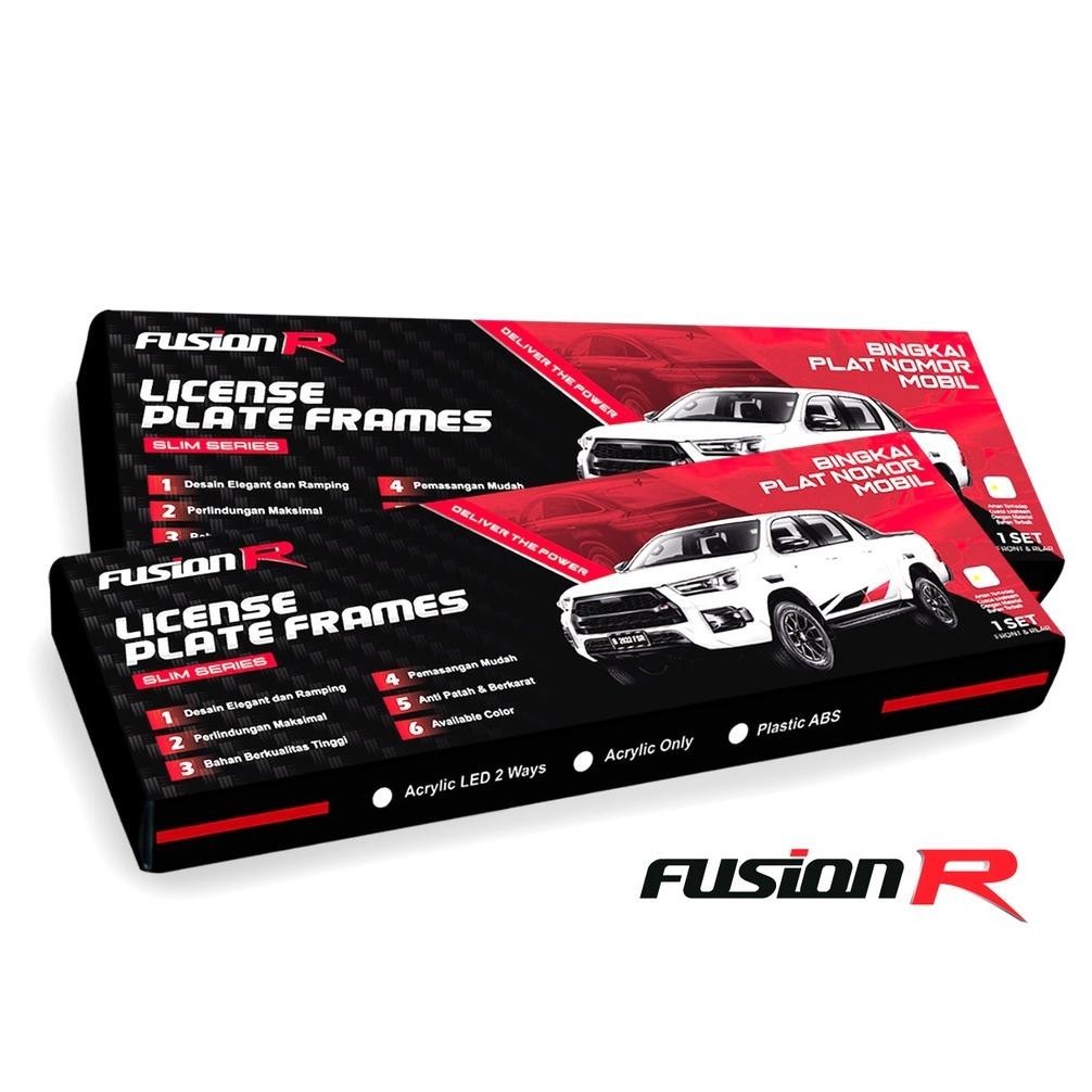 Jual rg-4 FUSION R Dudukan Tatakan Tempat Cover Plat Nomor Mobil Putih ...