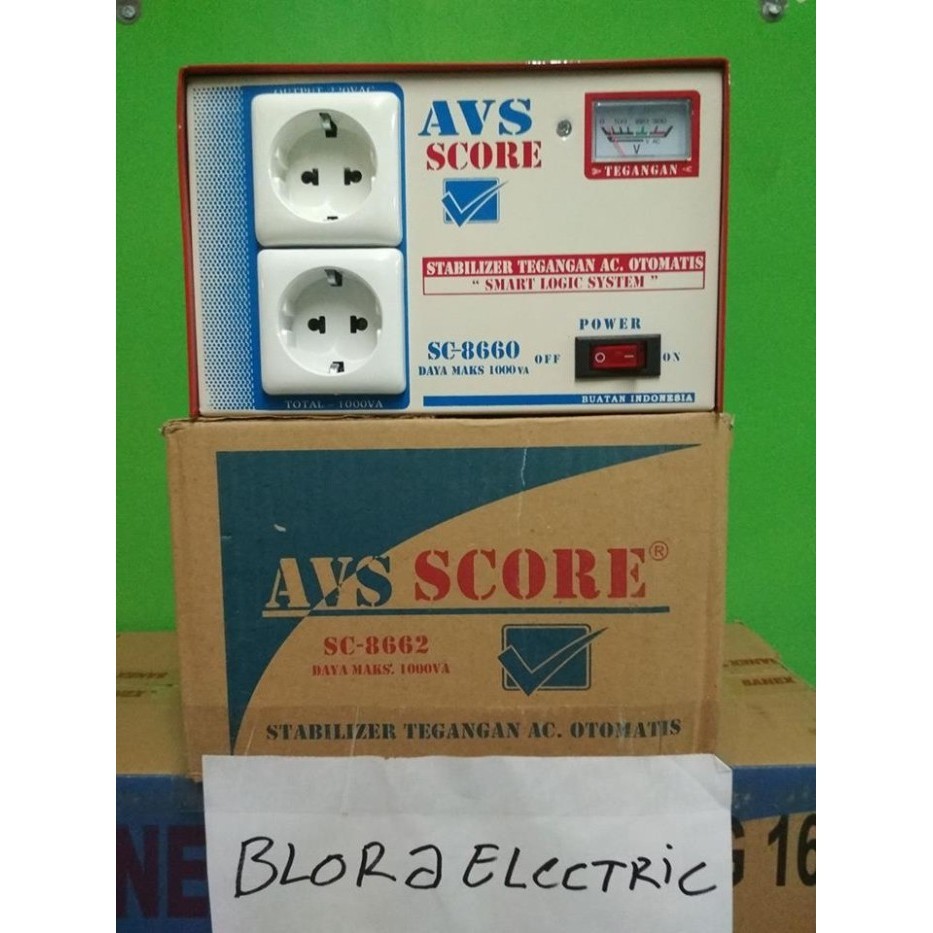 Jual 0beng stabilizer tegangan ac otomatis AVS SCORE SC -8662 DAYA MAX ...