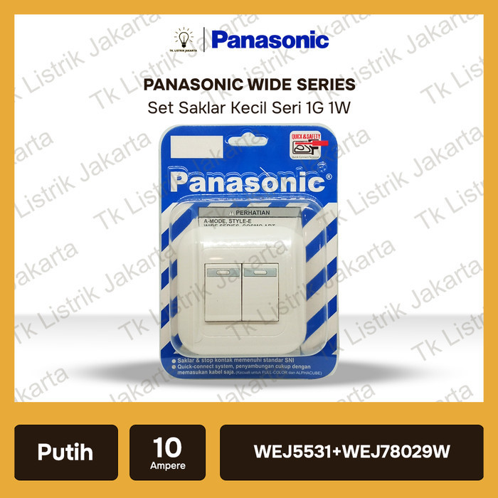 Jual Panasonic Wide Series Set Saklar Kecil Seri 1G 1W WEJ5531 ...
