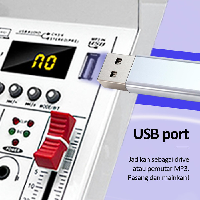 Jual Pm4 mixer sound audio system Bluetooth dsp USB 4 channel mini ...