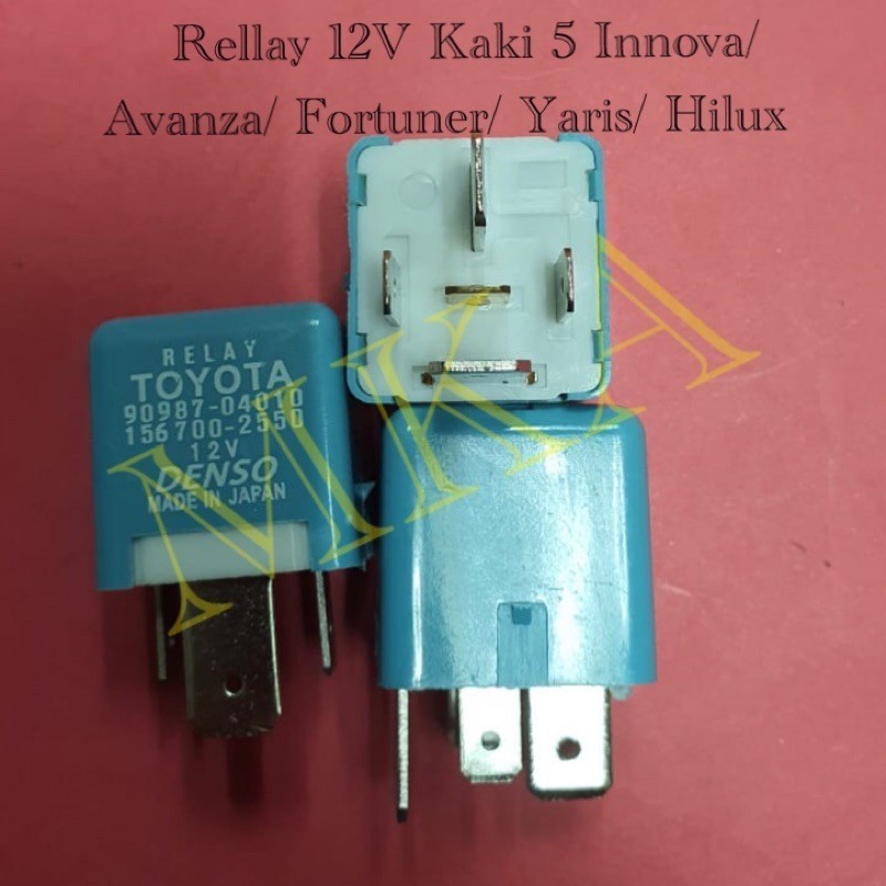 Jual RELAY 12V KAKI 5 TOYOTA INNOVA/ AVANZA/ YARIS/ HILUX/ FORTUNER ...