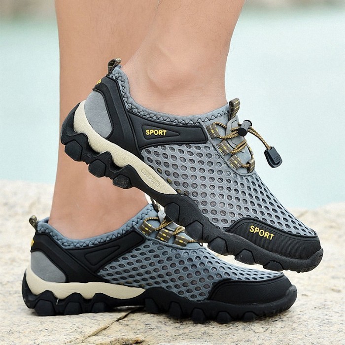 Jual Techdoo Sepatu Hiking Pria Sepatu Olahraga Outdoor Sepatu Gunung Mh205 | Shopee Indonesia