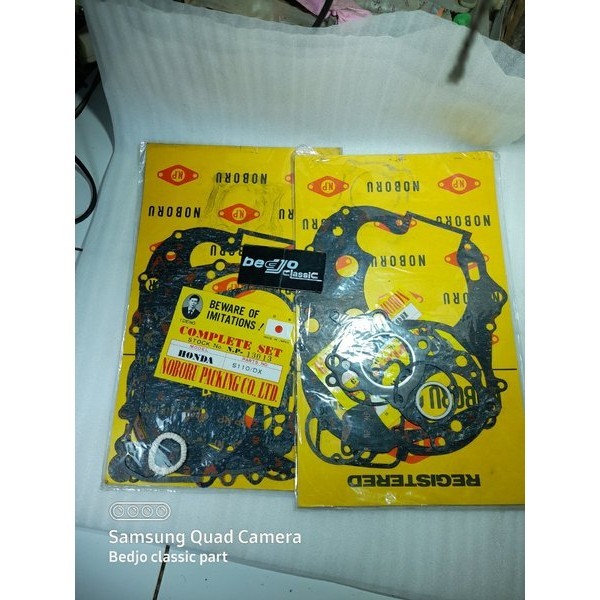 Jual paking perpak gasket set fullset HONDA BENLI BENLY S110 S 110 merk NOBORU MADE IN JAPAN ...