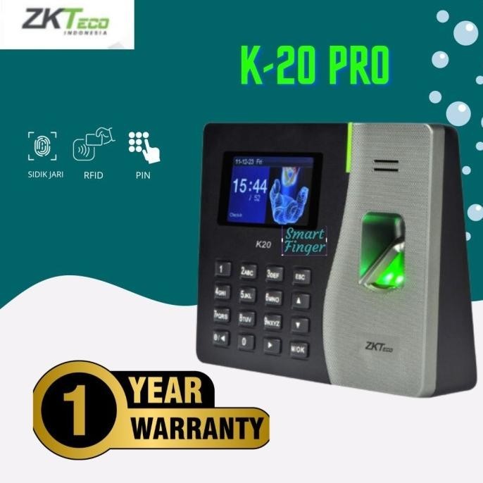 Jual Fingerprint Absensi Dan Acess Door Zkteco K20 Pro (Rfid + Battery) | Shopee Indonesia