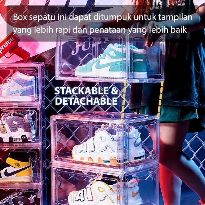 Jual Hugo Kotak Sepatu Transparan Akrilik Ukuran Besar Tempat Box ...