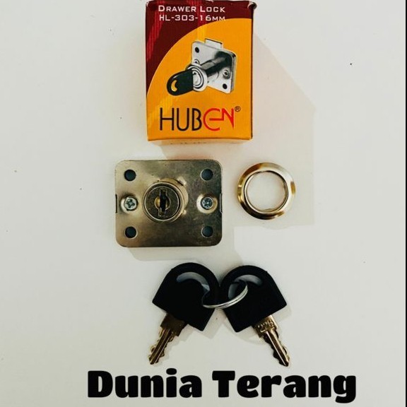 Jual Kunci Laci Loker Pintu Lemari 16Mm Drawer Lock - Huben Hl - 303 ...
