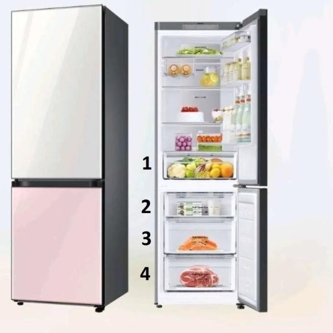 Jual Rak kulkas samsung BESPOKE 2 pintu / rak buah sayur Full Open Box ...