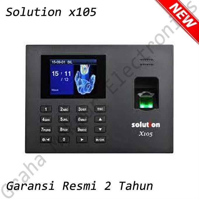 Jual Solution X-105 -Mesin Absen/Absensi Sidik Jari/Finger Scan ...