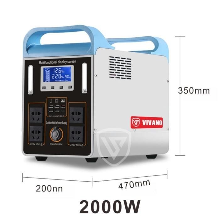 Jual POWER STATION PORTABLE 220V 2000W STORAGE POWER SUPPLY LISTRIK ...