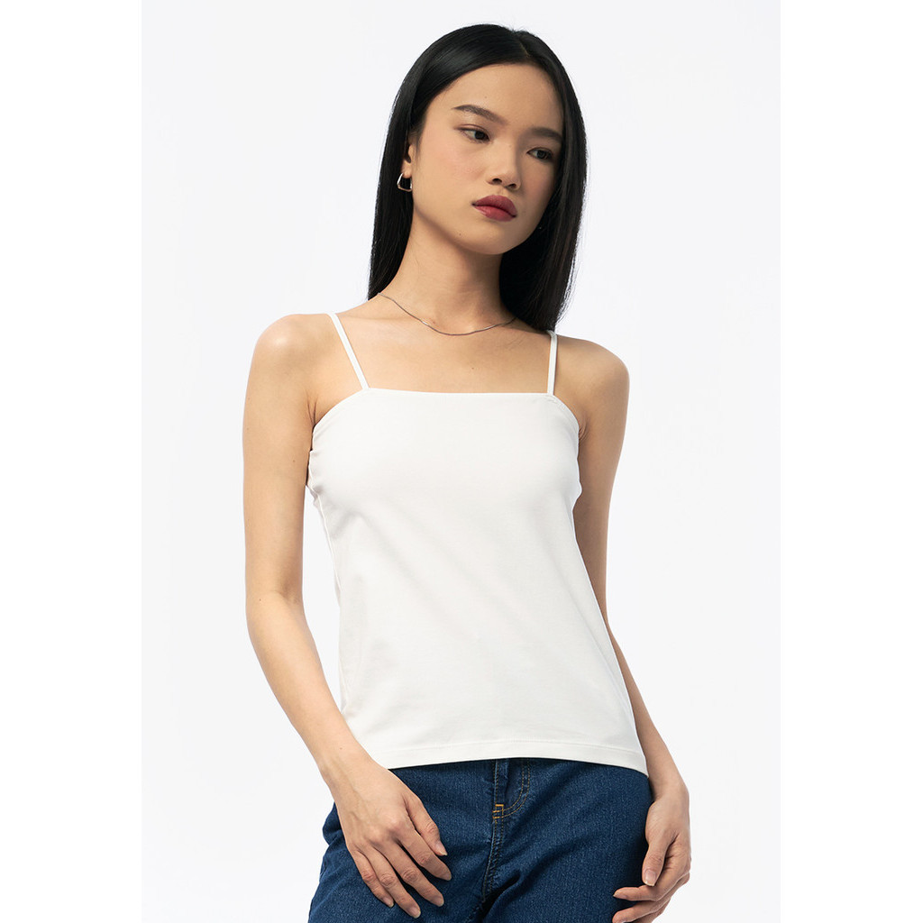 Jual COLORBOX Basic Square Neck Camisole Off White | Shopee Indonesia