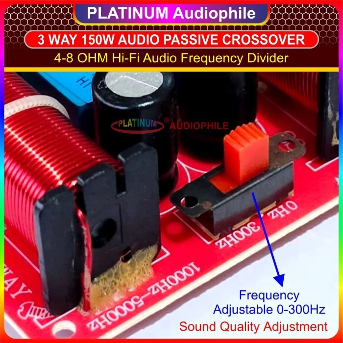 Jual Crossover Pasif 3 Way Passive Speaker Crossover Bass Mid Treble ...