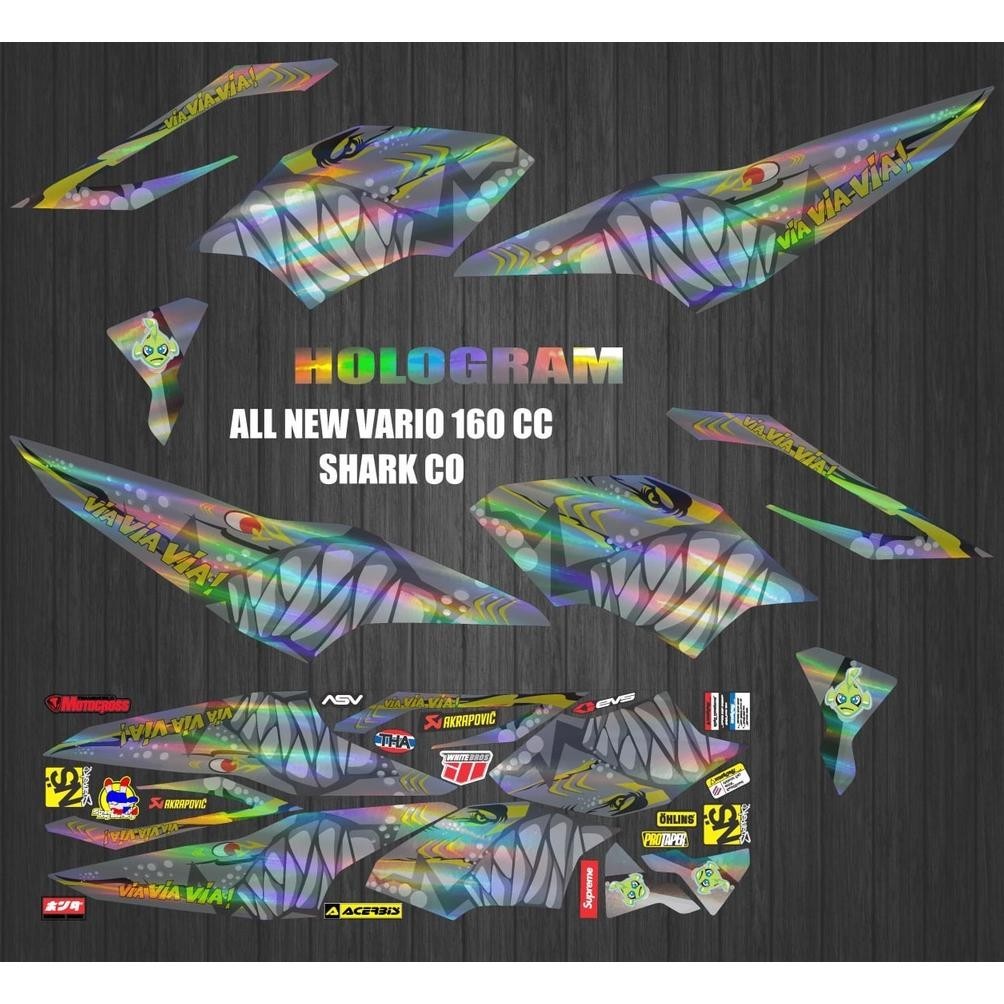 Jual HOLOGRAM STIKER STRIPING DECAL ALL NEW VARIO 160 SHARKCO | Shopee ...