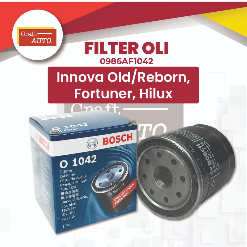 Jual Filter Oli / Oil Filter Innova Old/Reborn Fortuner Hilux Bosch ...