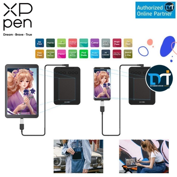 Jual Xp Pen Deco mini 4 I mini 7 - Graphic Drawing Pen Tablet I mini4 ...