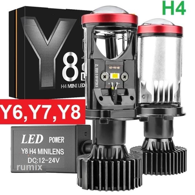 Jual Mini Projie Y6D Y7D Y8D Lampu LED Super Terang Y11 H4 50/80/120 ...
