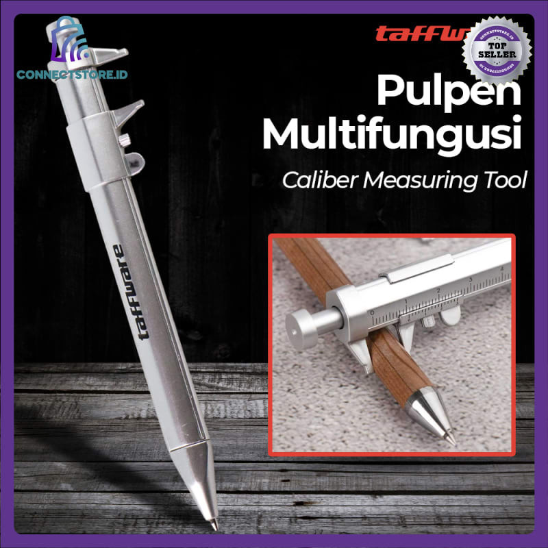 Jual Pena Pulpen Ballpoint Pen Caliber Measuring Tool Scale Ruler ...