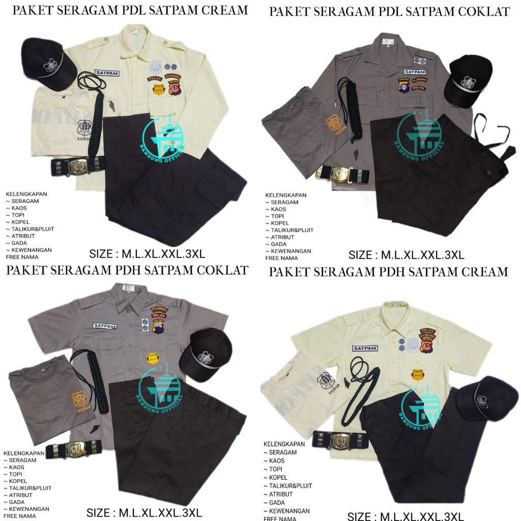 Jual Seragam Satpam Seragam Satpam LENGKAP / Seragam Satpam terbaru / Seragam PDH LENGKAP ...