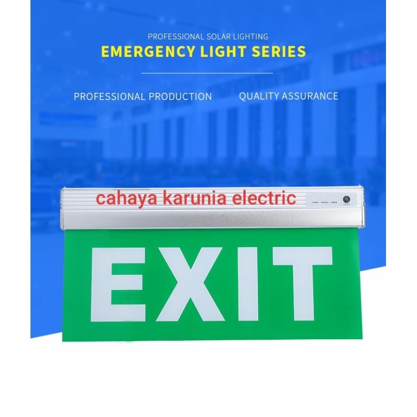 Jual Laris!!! Lampu Emergency Exit / Lampu Petunjuk Arah Emergency Exit ...