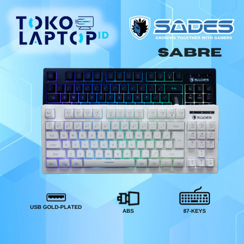Jual Ready Sades Sabre TKL RGB Wired Gaming Keyboard | Shopee Indonesia