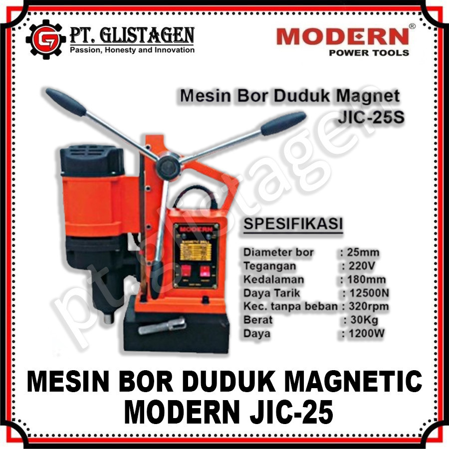 Jual MODERN JIC25 Mesin Bor Duduk Magnet 25mm Magnetic Drill J1C 25 mm | Shopee Indonesia