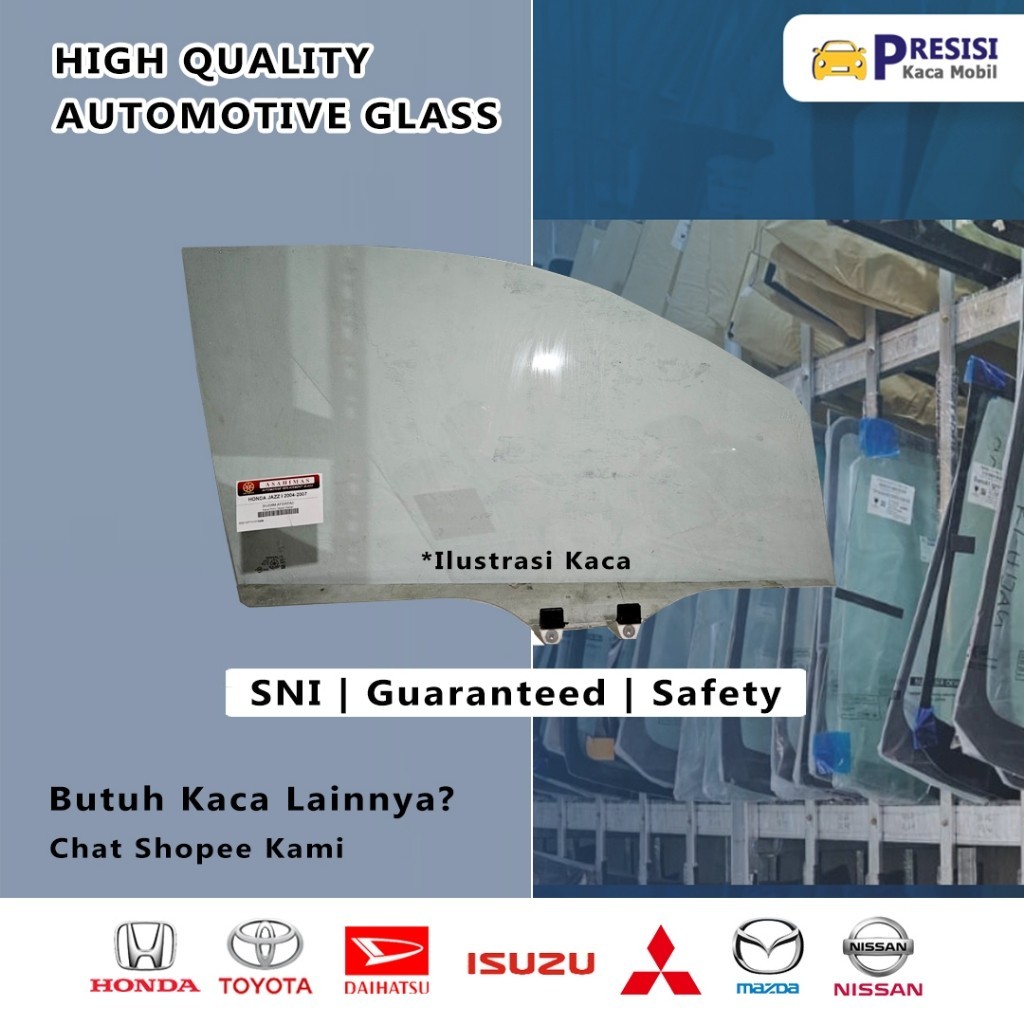 Jual Kaca Pintu Depan Kiri Mobil Isuzu Giga Long / Short / Elf 17- NMR ...