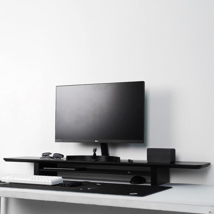 Jual Noir Desk Shelf Monitor Stand Riser / Monitor Table / Meja Monitor ...