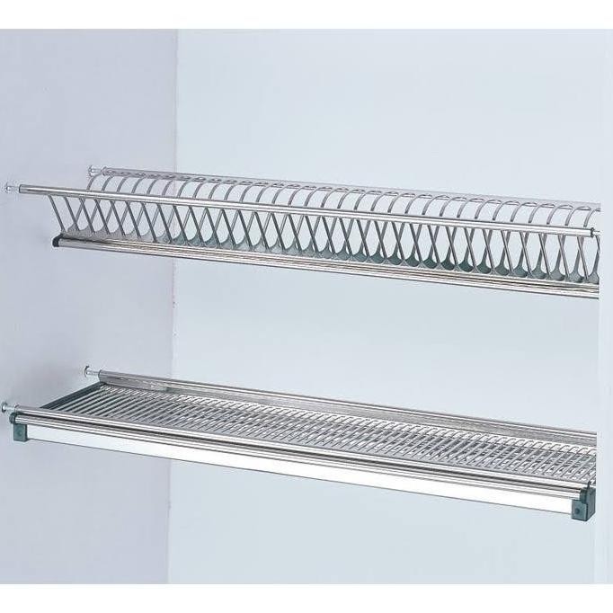 Jual Rak Piring Gelas Gantung Huben 60cm, 70cm, 80cm, 90cm Stainless ...