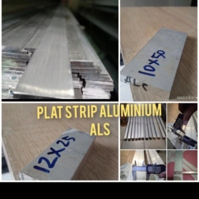 Jual plat strip aluminium 12.7 mm x 25 mm x 500 mm | Shopee Indonesia