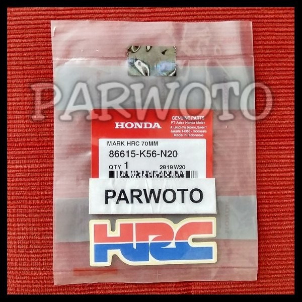 Jual Stiker Sticker Label Mark Decals Emblem Logo Hrc Honda Racing ...
