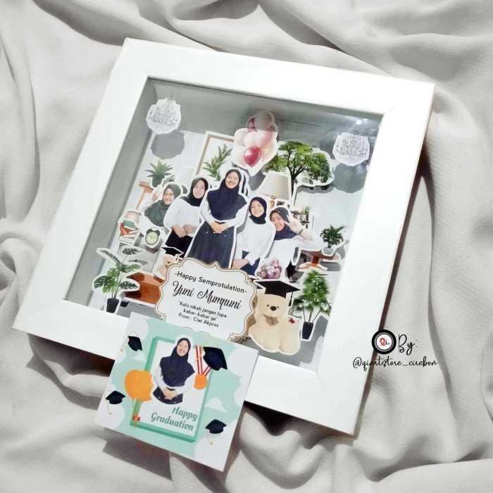 Jual Pop Up Frame / Foto Bingkai 3D / Hadiah Ulang Tahun / Wisuda ...