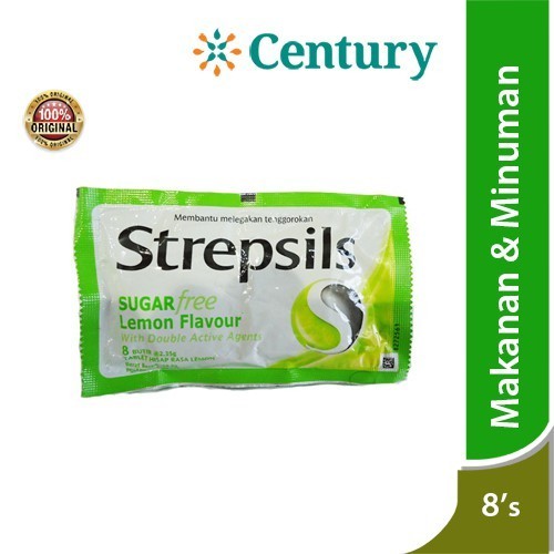 Jual Strepsils Sugar Free Lemon 8's / Permen pelega tenggorokan / Segar ...