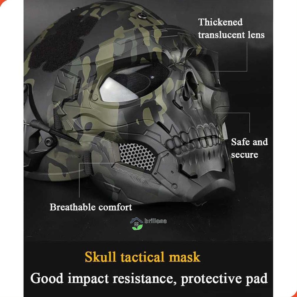 Jual VIRAL WOSPORT Masker Motor Topeng Airsoft Gun Full Face Tactical ...
