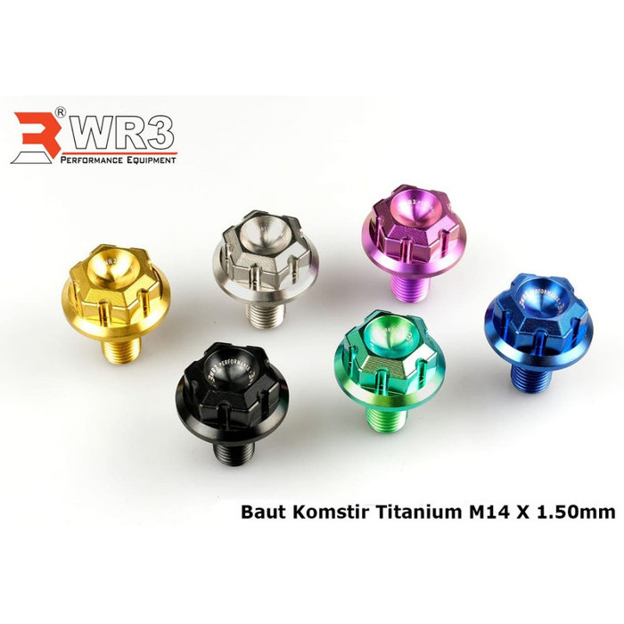 Jual Mur Baut Komstir Segitiga Atas Titanium Wr3 Ninja 150 Rr 150Rr ...