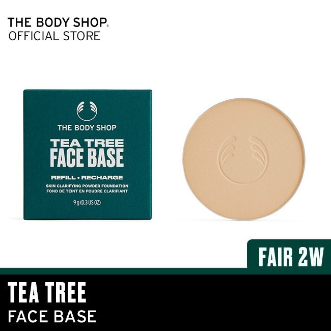 Jual The Body Shop Tea Tree Face Base Fair 2W 9gr (Refill) | Shopee ...