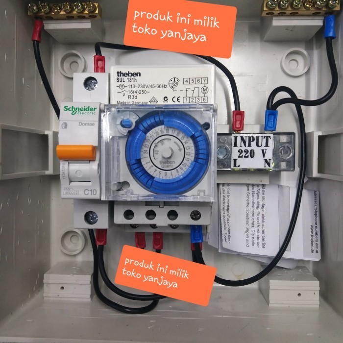 Jual PANEL LAMPU OTOMATIS/TIMER THEBEN+BOX+MCB 1P10A | Shopee Indonesia