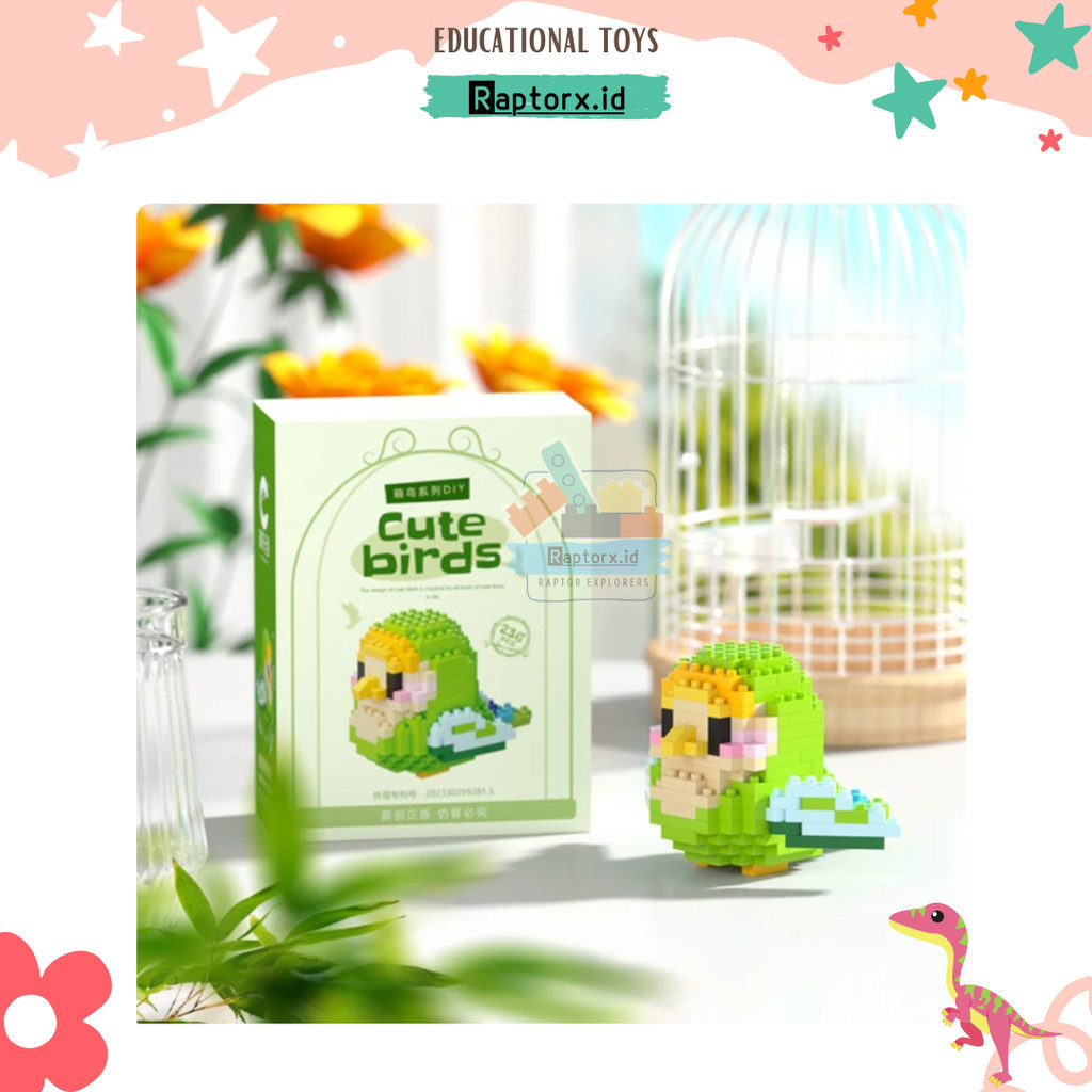 Jual Building Block Micro Block Cute Birds Menyusun Balok Mini Burung ...