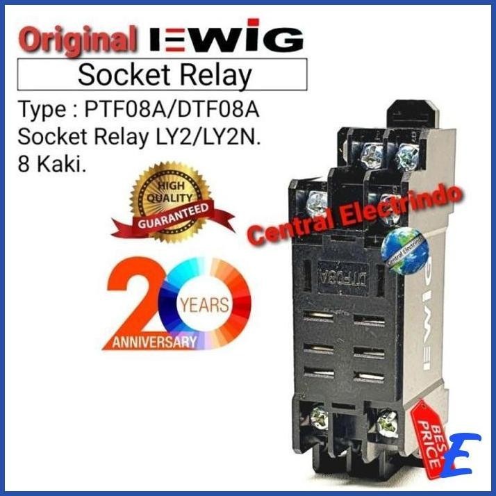 Jual | SKRA | SOCKET RELAY EWIG LY2/LY2N PTF 083A 8PIN | Shopee Indonesia
