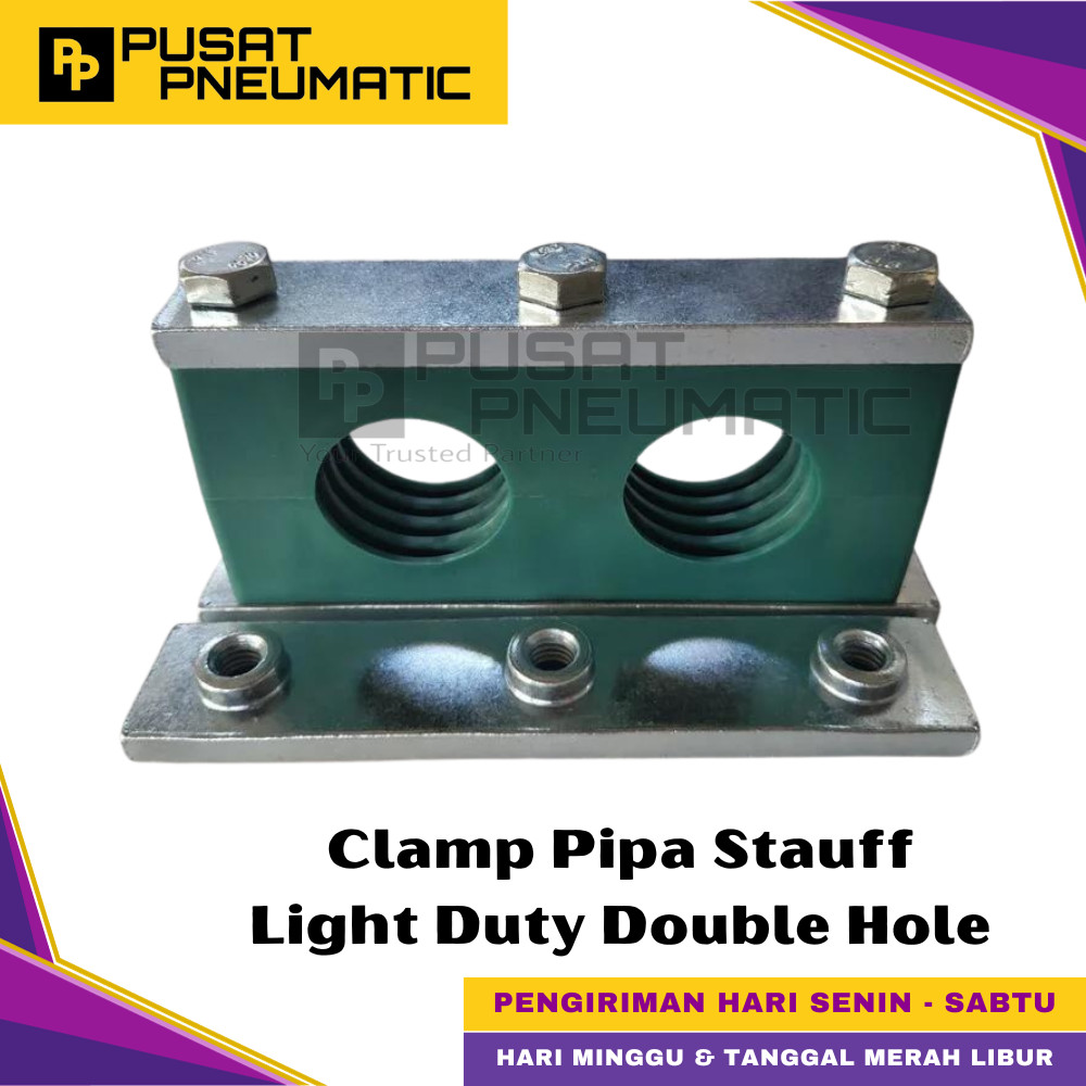 Jual 28MM Clamp Stauff Pipe Tubing Hydraulic Klem Pipa Hidrolik Heavy ...