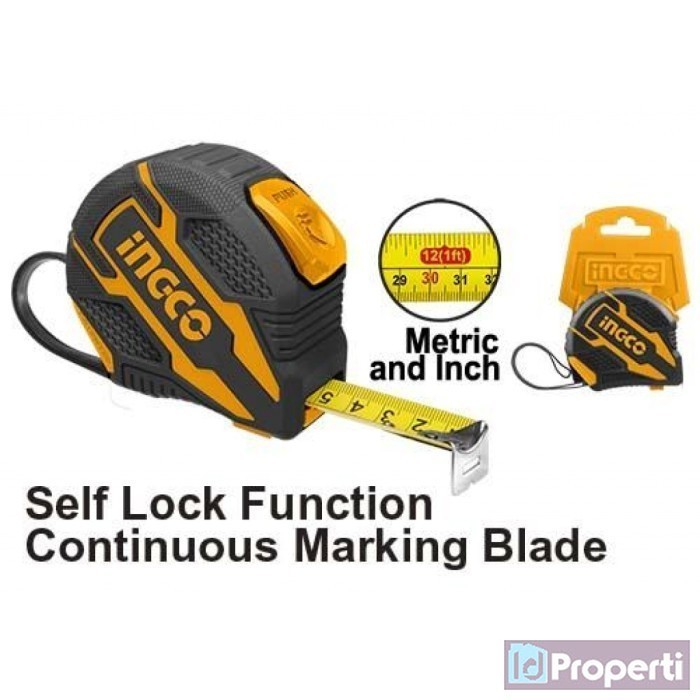 Jual INGCO HSMT08519 Meteran 5m Steel Measuring Tape Alat Ukur 5 Meter ...