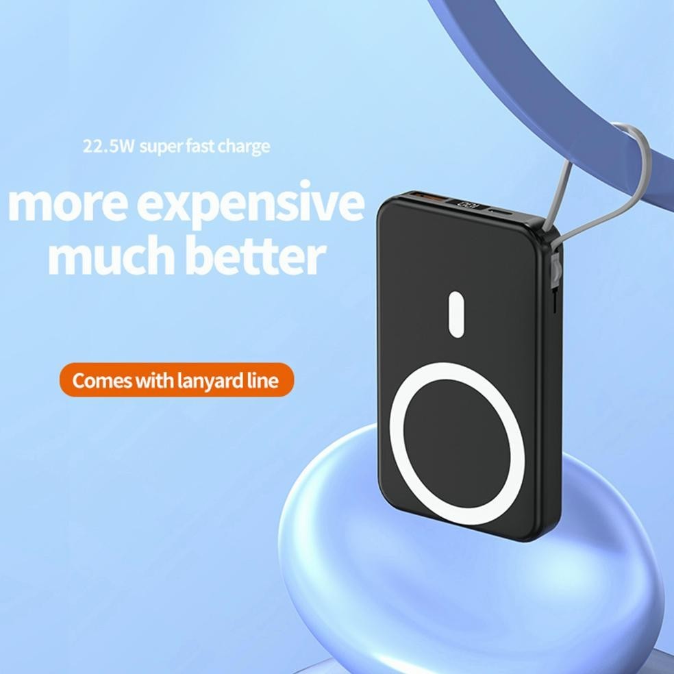 Jual GOOJODOQ 10000mAh Magnetic Power Bank With Foldable Stand Fast ...